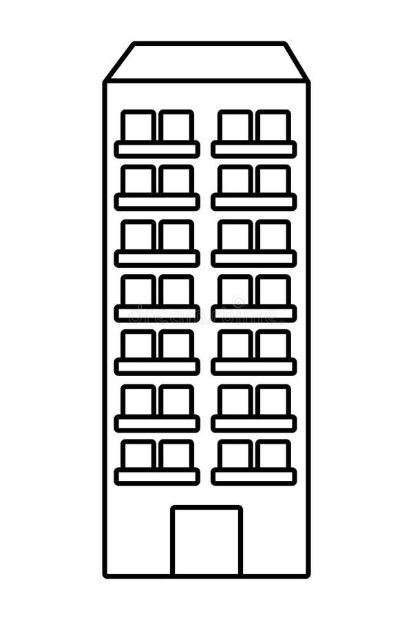 Urban building cartoon stock vector. Illustration of graphic - 144926547