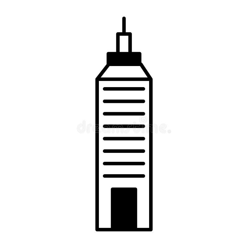 Urban building tower stock vector. Illustration of building - 92269956