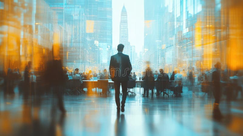 Urban Business Scene stock illustration. Illustration of career - 383056001