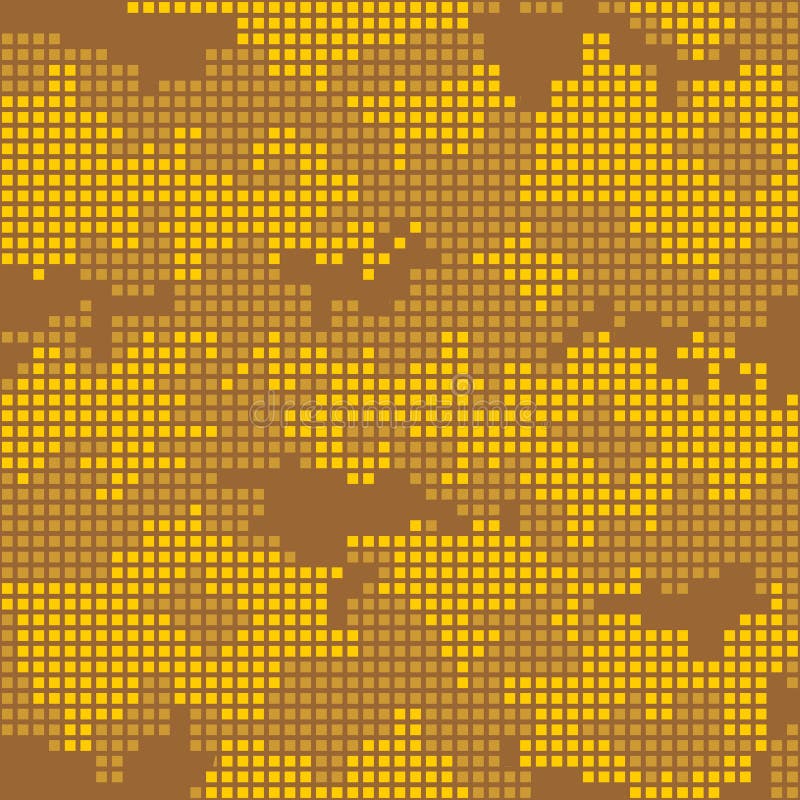 Urban Camo Pattern - Yellow Pixels Stock Vector - Illustration of ...