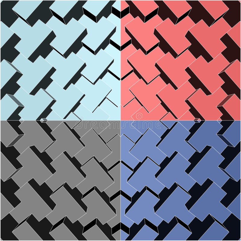 Urban City Boxes Cube Four Colors Vector 179 Stock Vector ...