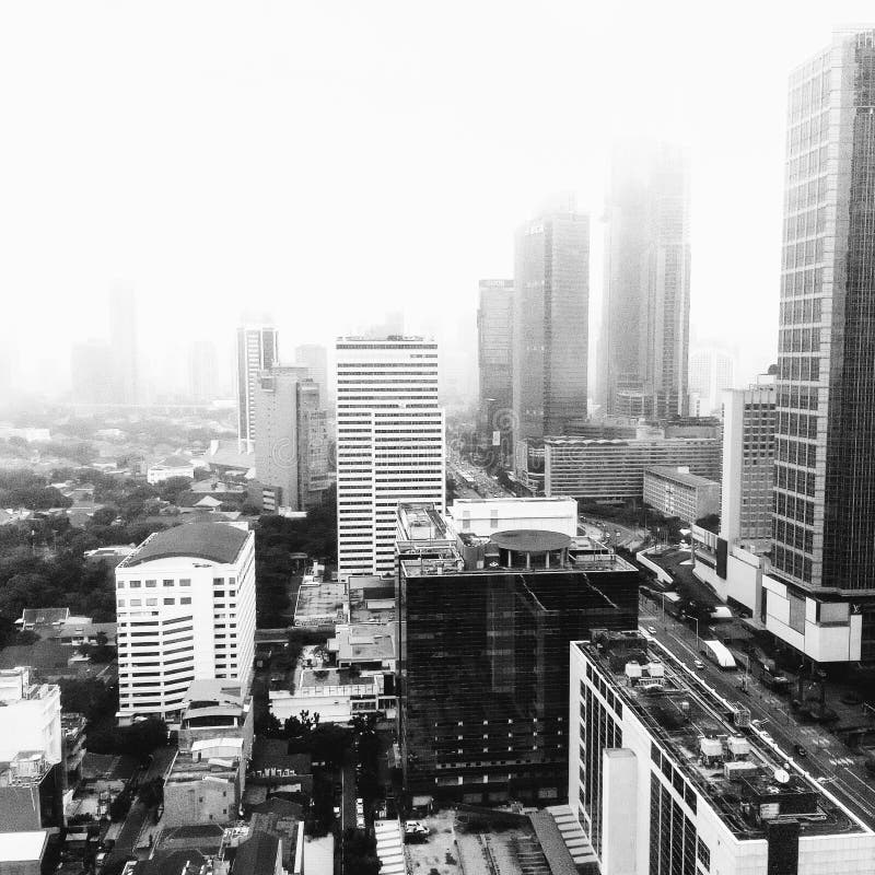 Urban city in monochrome stock image. Image of monochrome - 247493943