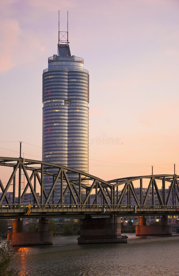 Urban city sunset scene stock photo. Image of reflection - 21491914