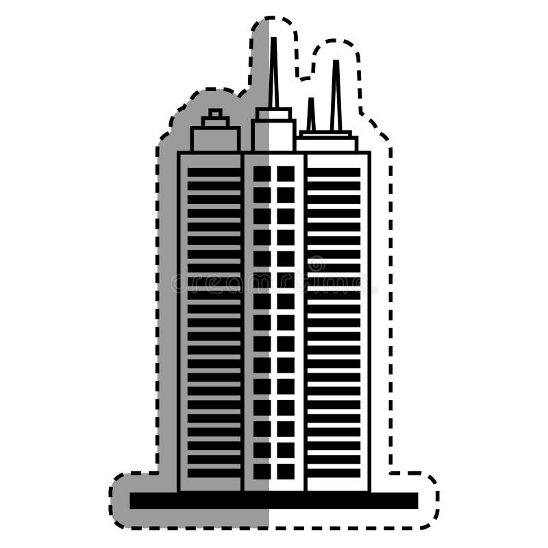 Urban city tower stock illustration. Illustration of metropolitan ...