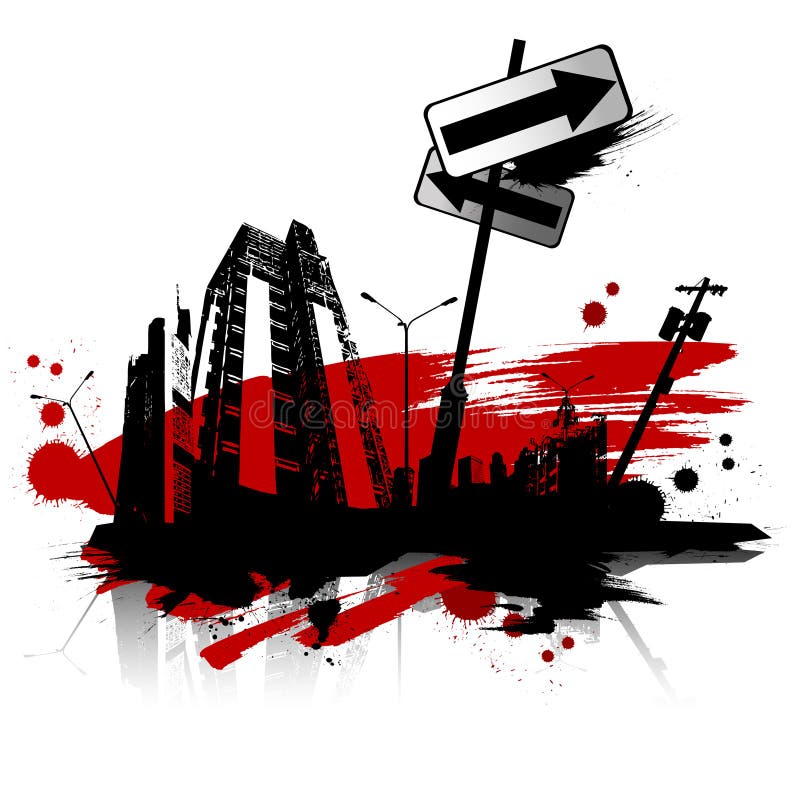 Urban city vector stock vector. Illustration of architecture - 7405159