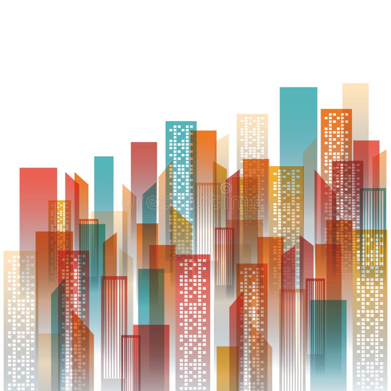 Urban city view stock illustration. Illustration of concept - 82746435