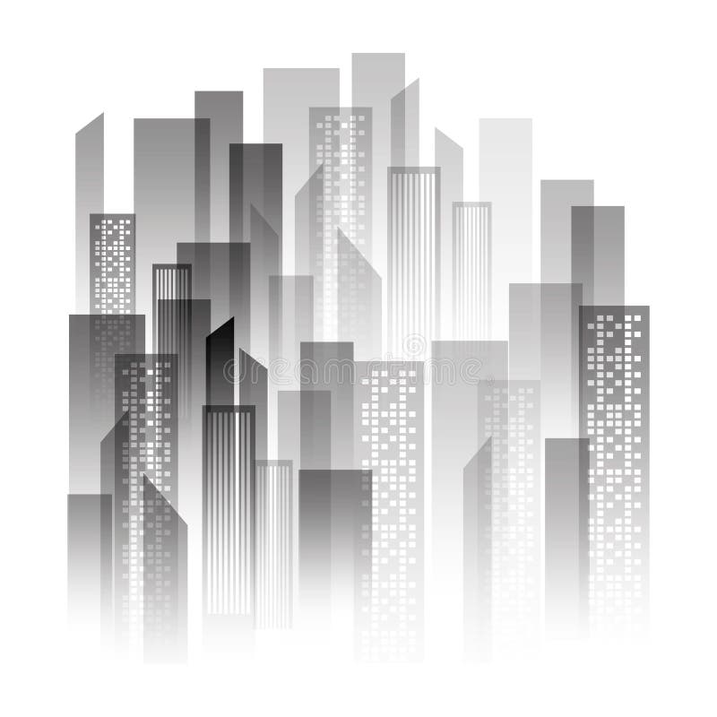 Urban city view stock illustration. Illustration of high - 82746563