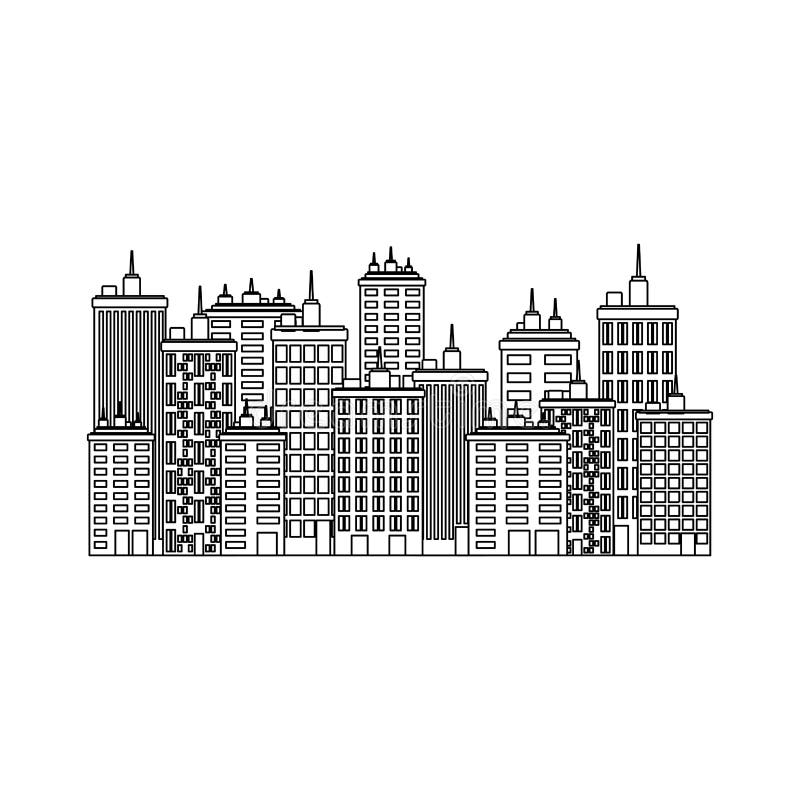 Urban city view stock illustration. Illustration of lifestyle - 82746697