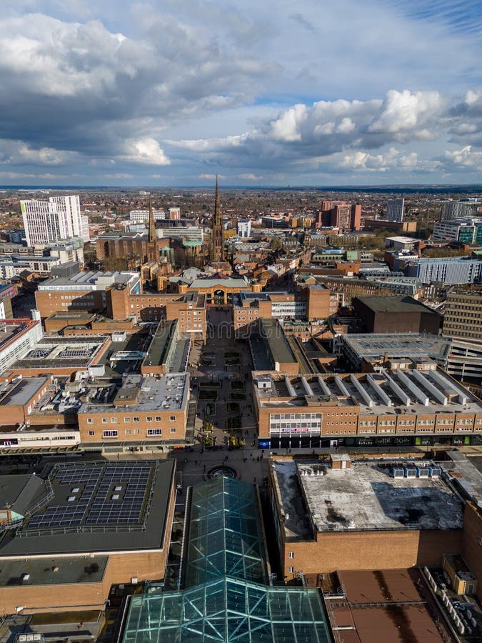 Urban Cityscape with Cloudy Sky Editorial Photography - Image of view ...