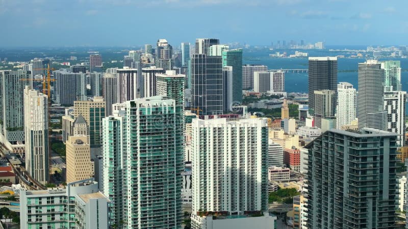 Urban Cityscape of Miami Brickell Downtown District in Florida, USA ... Urban Cityscape of Miami Brickell Downtown District in Florida, USA ...