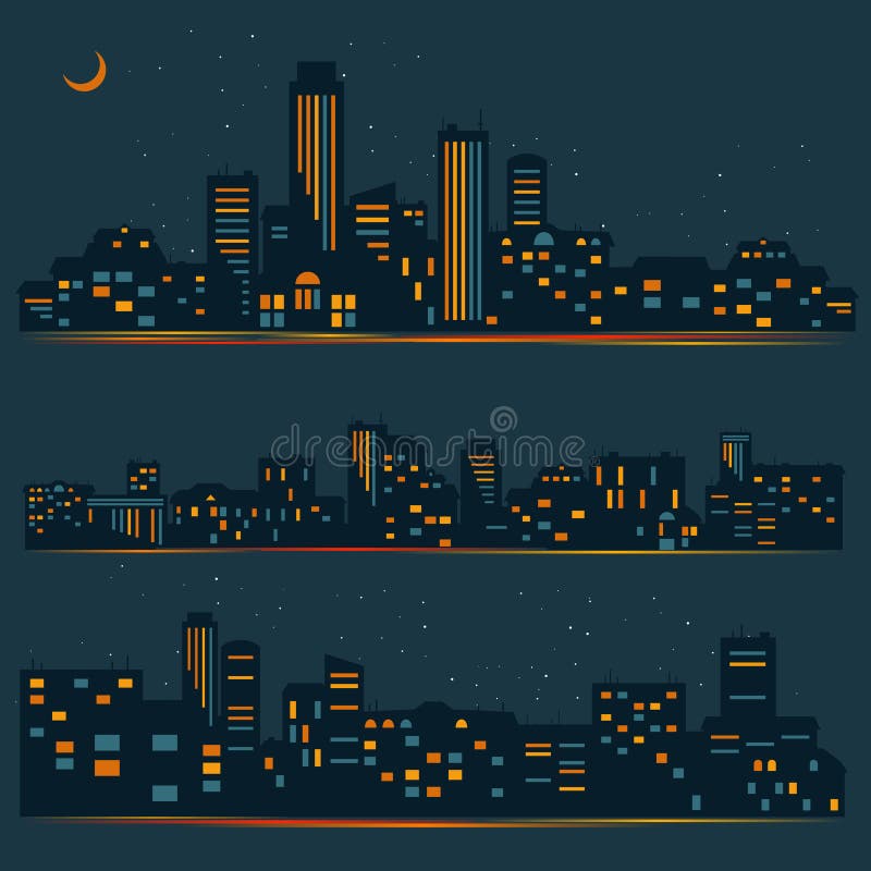 Urban cityscape. stock vector. Illustration of decor - 80128028