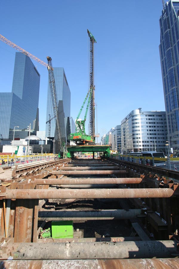 Urban Construction stock photo. Image of city, crane, underground - 9275720