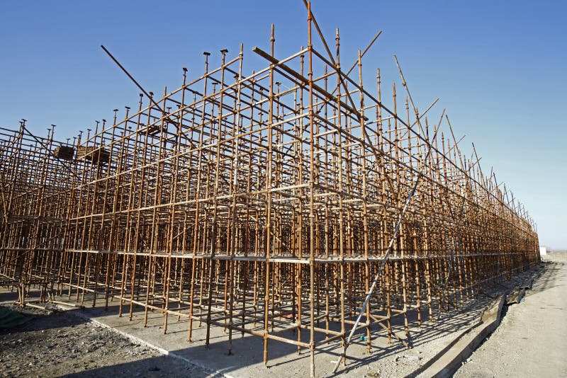 Urban Construction Buildings Foundation Stock Image - Image of ...