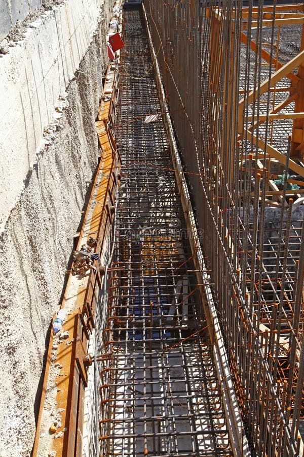 Urban Construction Buildings Foundation Stock Photo - Image of ...