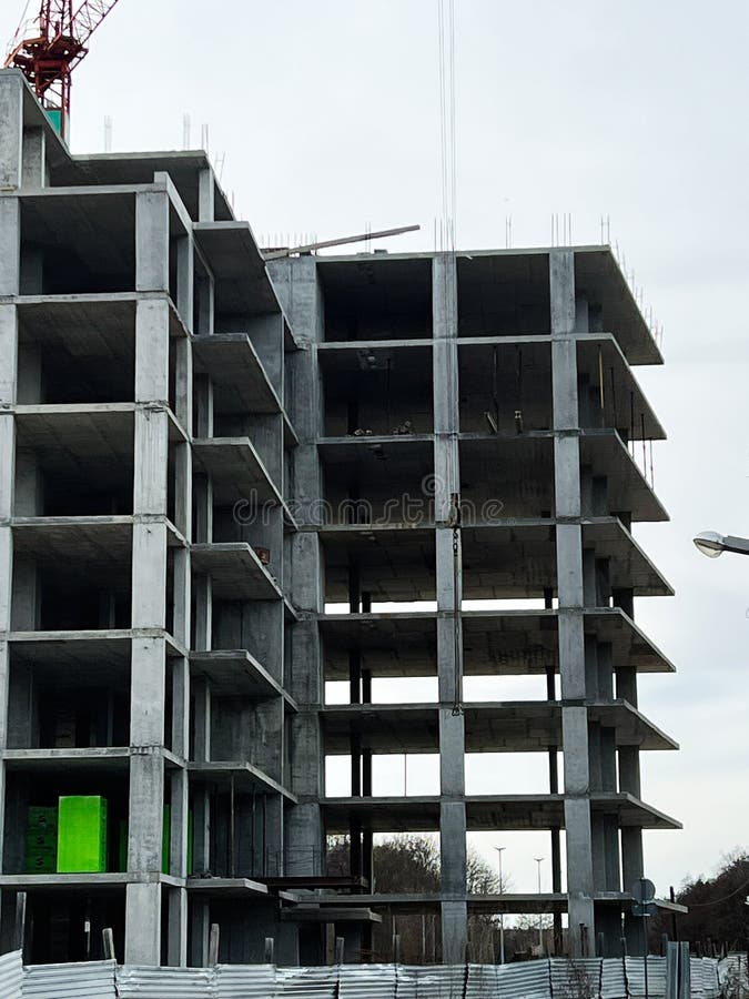 Urban Construction of Concrete Building Defining New City Development ...