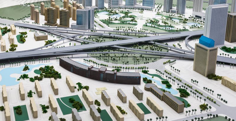 City model stock photo. Image of aerial, cities, abstract - 154338426