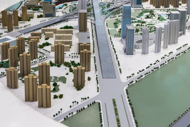 City model stock photo. Image of building, development - 154338470