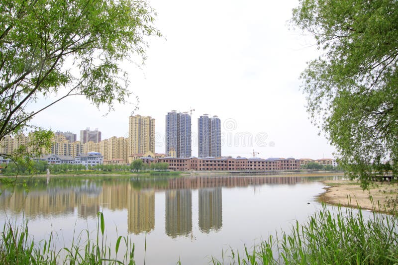 Urban construction scenery stock image. Image of estate - 364806957