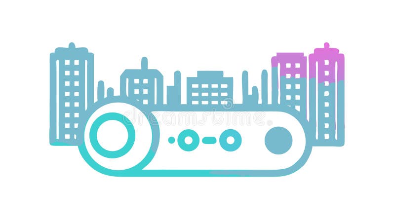 Urban Data Projection, City Mapping, Smart City Visualization. Vector Design Generative AI Stock ...