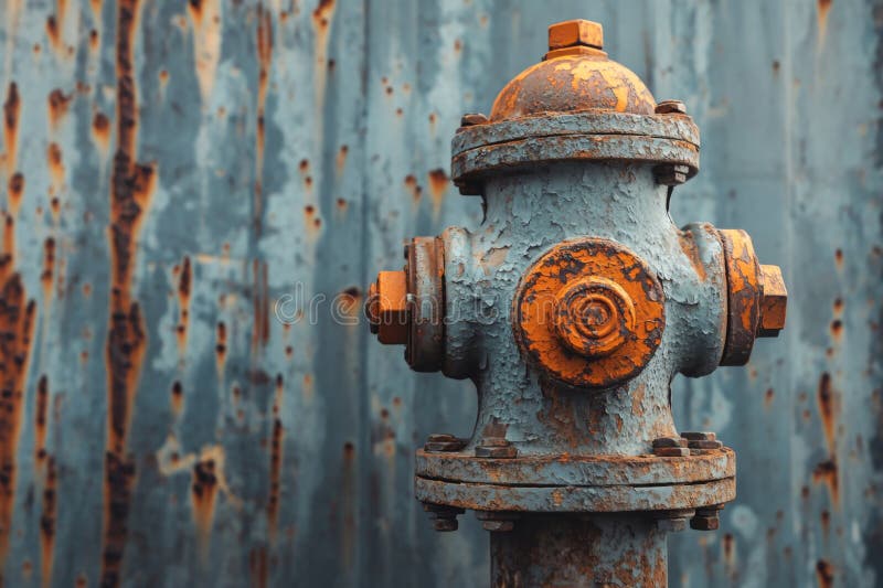 Urban Decay: Corroded Fire Hydrant Stock Illustration - Illustration of ...