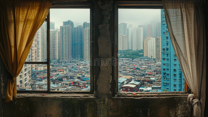 Modern Cityscape Viewed Architectural Frame Stock Photos - Free ...