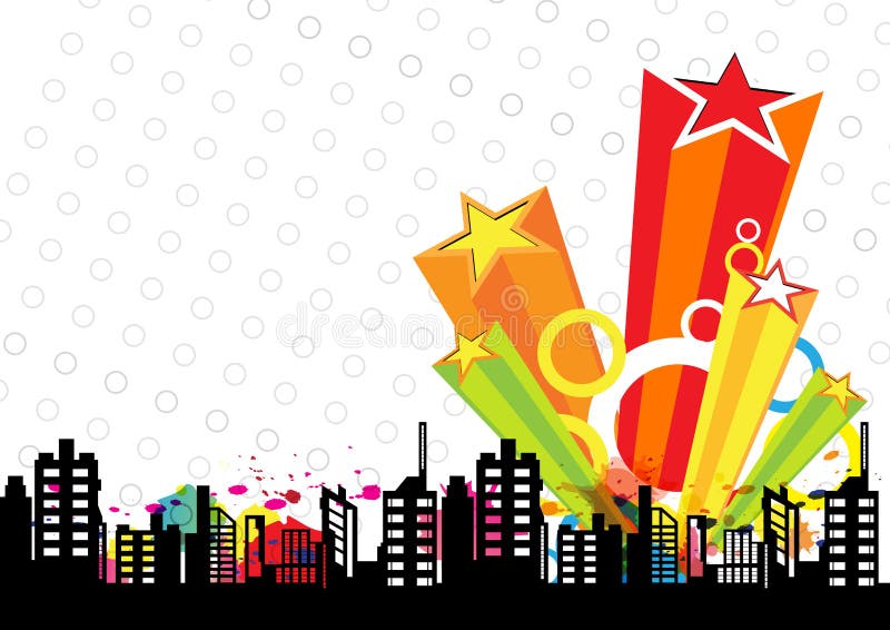 Art banner urban design stock vector. Illustration of watercolor - 27010164