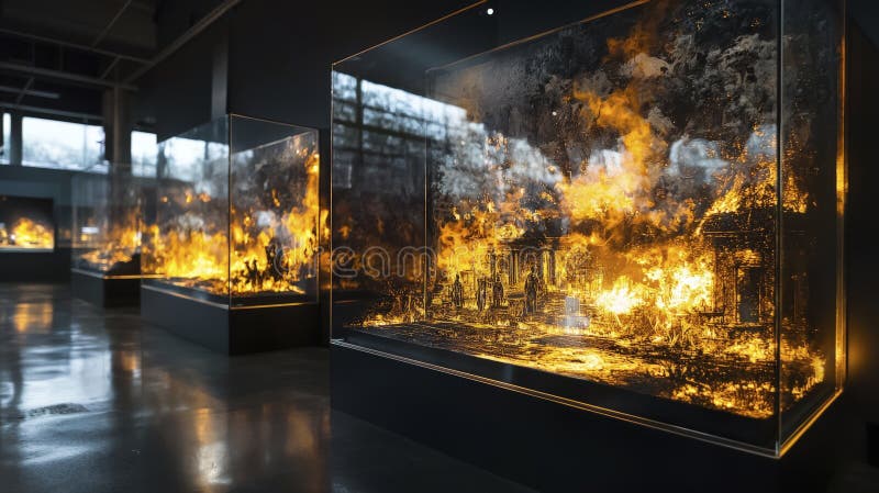 Urban Destruction in Focus a Fiery Exhibit of Carbon Etchings and ...
