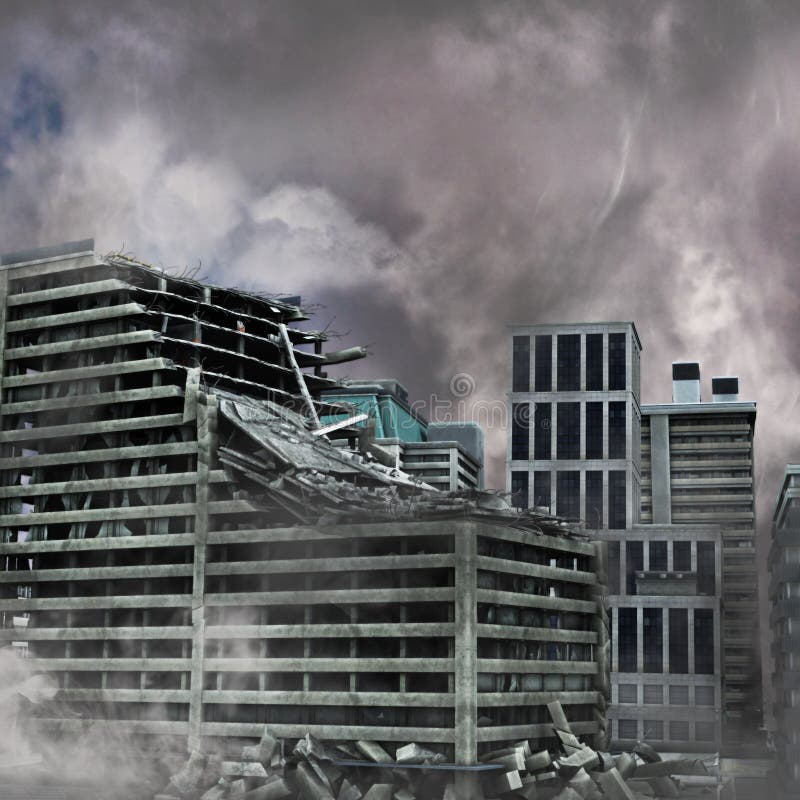 Urban Destruction for Your Design Stock Vector - Illustration of ...