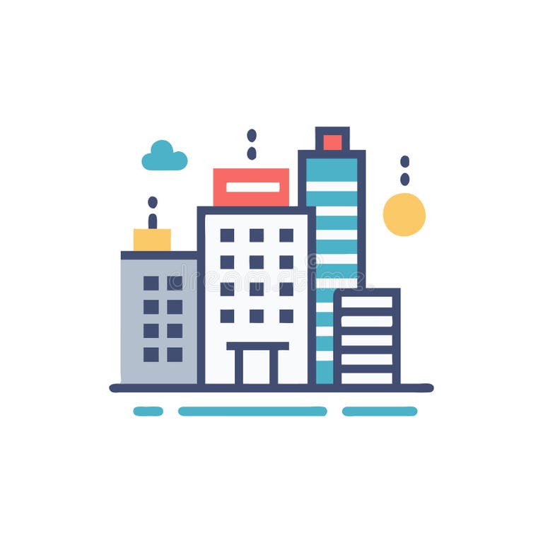 Urban Development Icon for Infrastructure Stock Photo - Illustration of ...