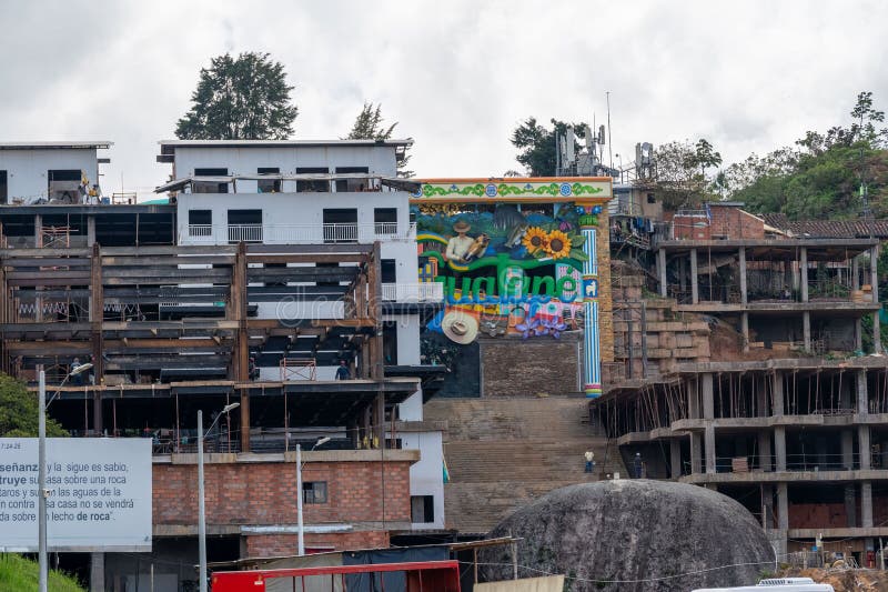 Urban Development in Progress. a Blend of New Construction and Existing Structures Against a ...