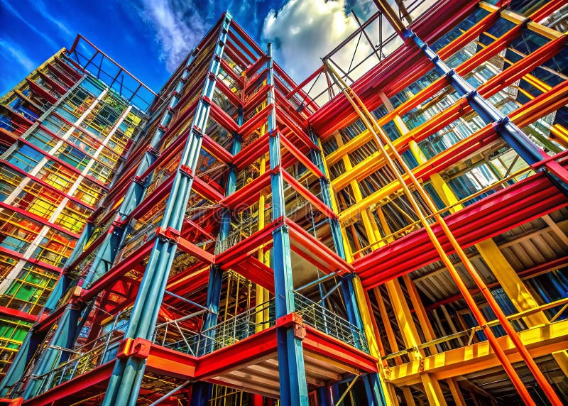 Urban Development Project a Constructivist Buildings Steel Framework ...