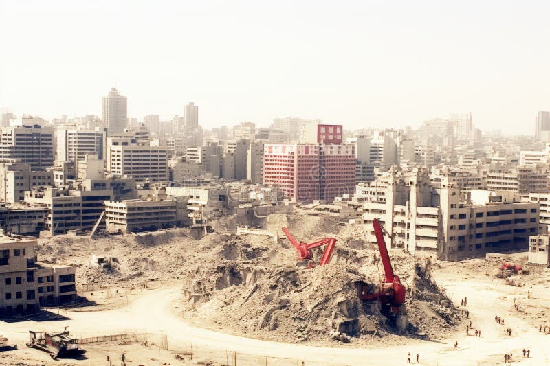 Urban Development the Transformation of a Cityscape Stock Photo - Image ...