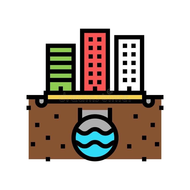 Urban Drainage System Color Icon Vector Illustration Stock Vector ... Urban Drainage System Color Icon Vector Illustration Stock Vector ...