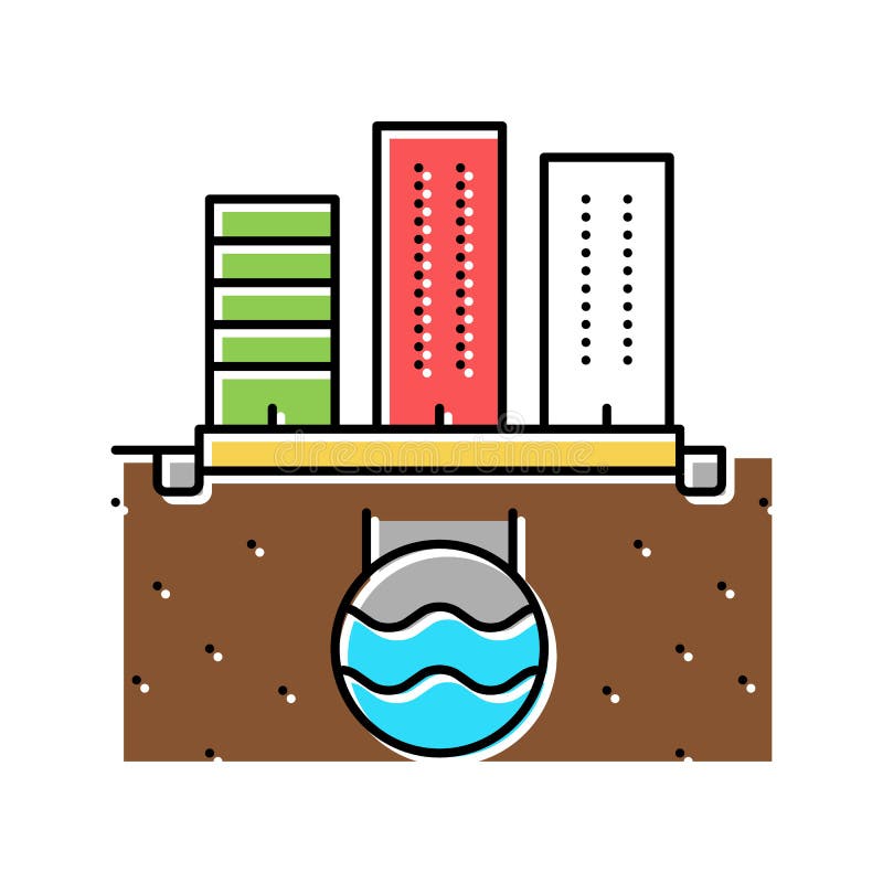 Urban Drainage System Color Icon Vector Illustration Stock Vector ... Urban Drainage System Color Icon Vector Illustration Stock Vector ...