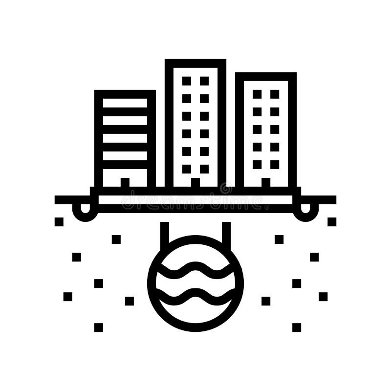 Urban Drainage System Line Icon Vector Illustration Stock Vector ... Urban Drainage System Line Icon Vector Illustration Stock Vector ...