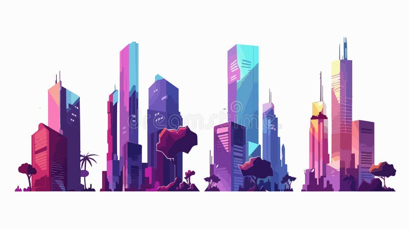 Modern Urban Environment Abstract Concept Vector Illustration Stock ...