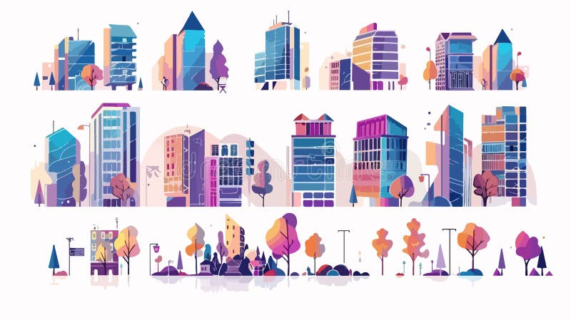 Modern Urban Environment Abstract Concept Vector Illustration Stock ...