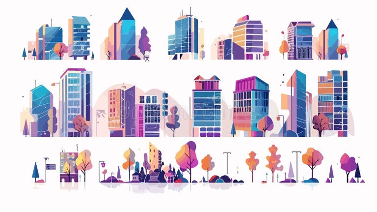 Modern Urban Environment Abstract Concept Vector Illustration Stock ...