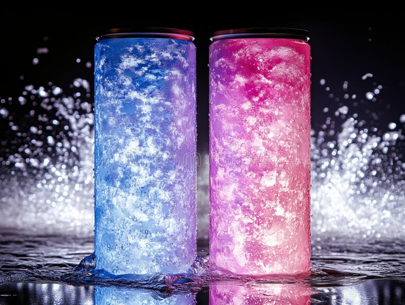 The Urban Environment Setting of Dynamic Energy Drink Can Showcases ...