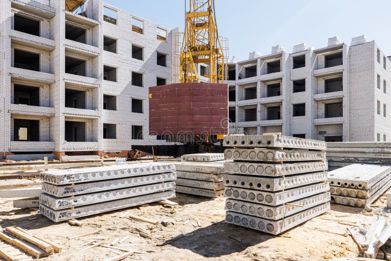 Urban Evolution: a Dynamic Construction Site Bustling with Towering ...