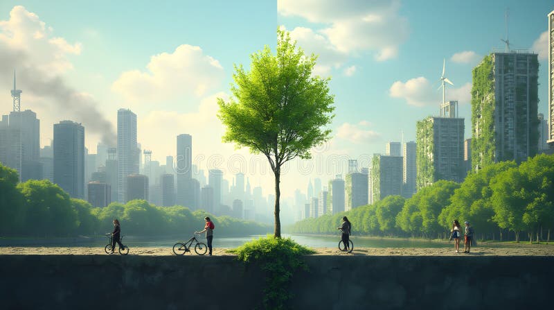 Urban Evolution stock illustration. Illustration of advancement - 357044416