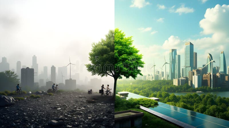 Urban Evolution stock illustration. Illustration of wind - 357044422