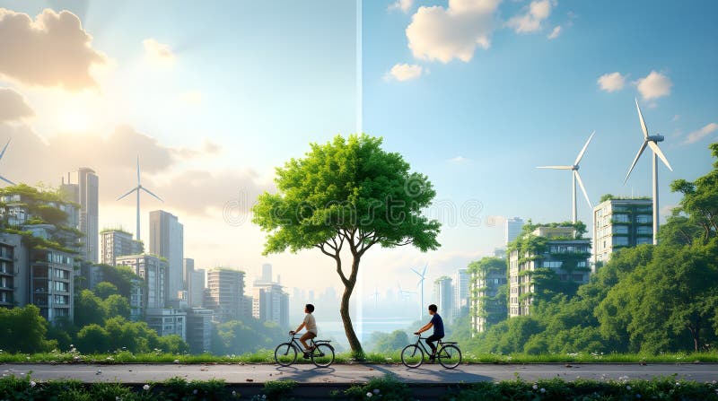 Urban Evolution stock illustration. Illustration of infrastructure ...