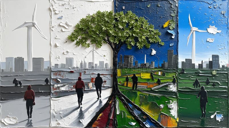 Urban Evolution stock illustration. Illustration of transformation ...