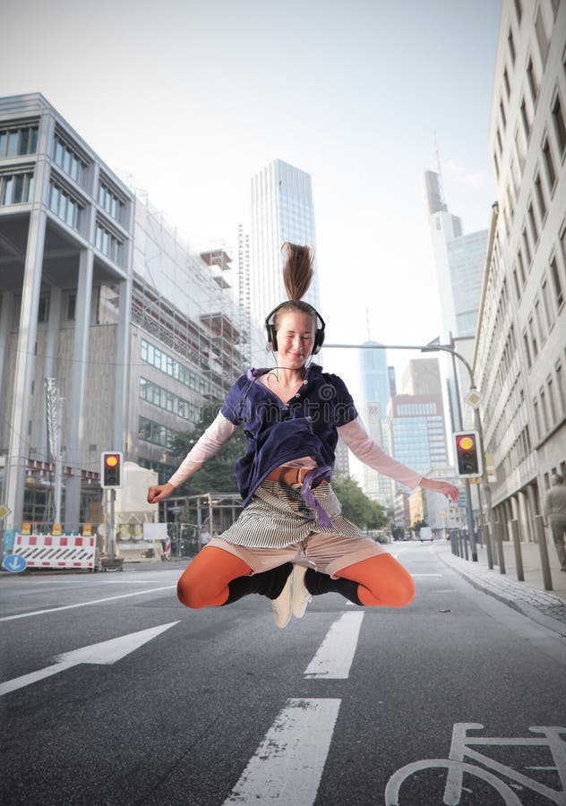 Urban fun stock image. Image of fashion, move, body, woman - 21488251