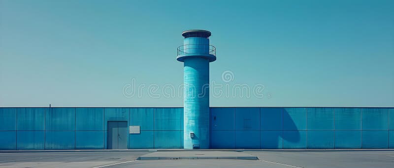 Urban 5G Tower: Minimalist Telecom Beacon. Concept 5G Technology, Urban ...