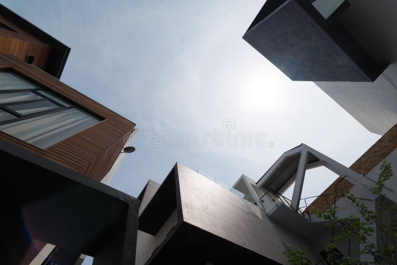 Urban Geometry stock photo. Image of estate, exterior - 85777260