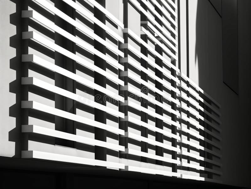 Urban Geometry through Minimalist Lines and Shadows Stock Illustration ...