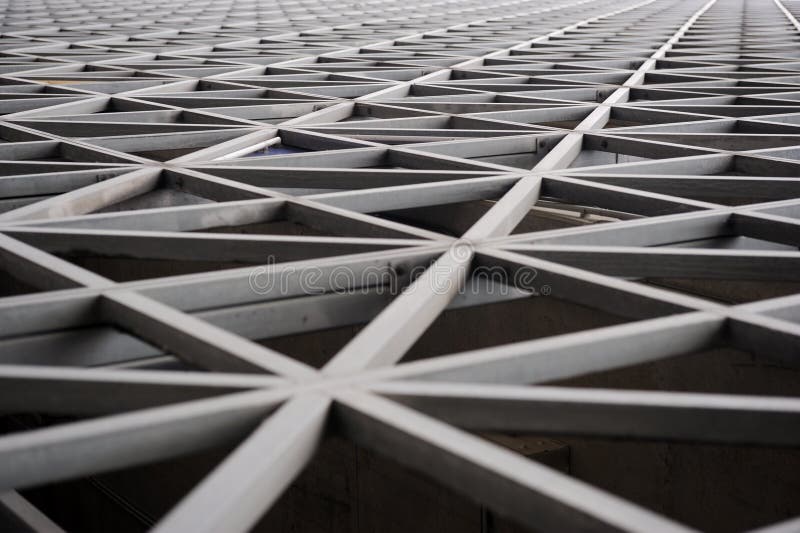 Urban Geometry,Modern Architecture Black and White. Large Metal ...
