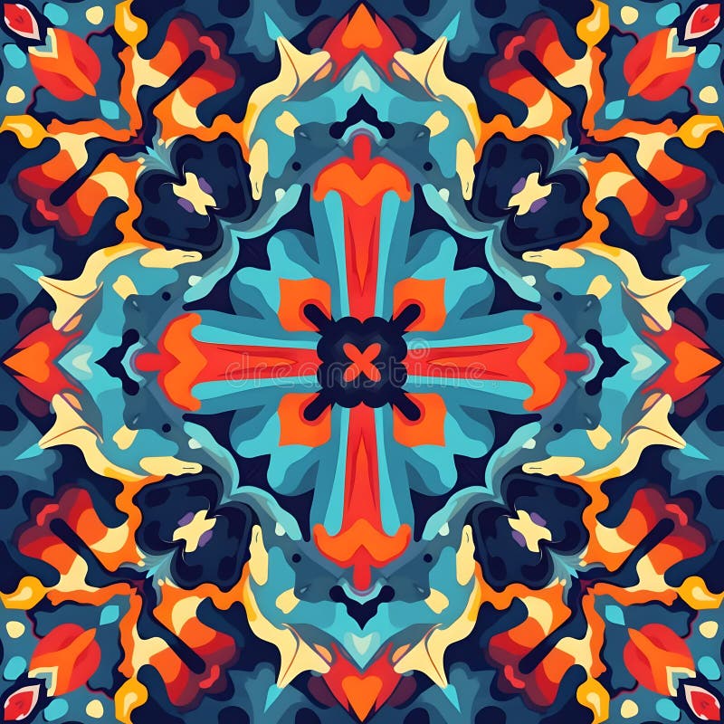 Urban Glow Abstract Geometric Pattern in Flat Style for Stock ...